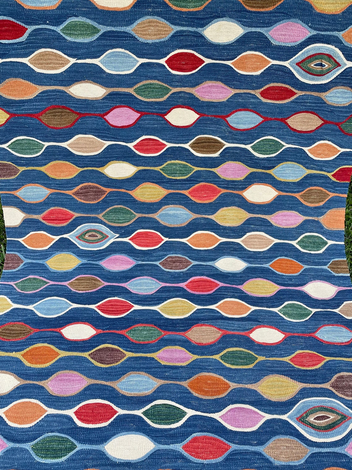 Blue Modern Kilim Rug Turkish Kilim Rug Vintage Rug Rug | Etsy