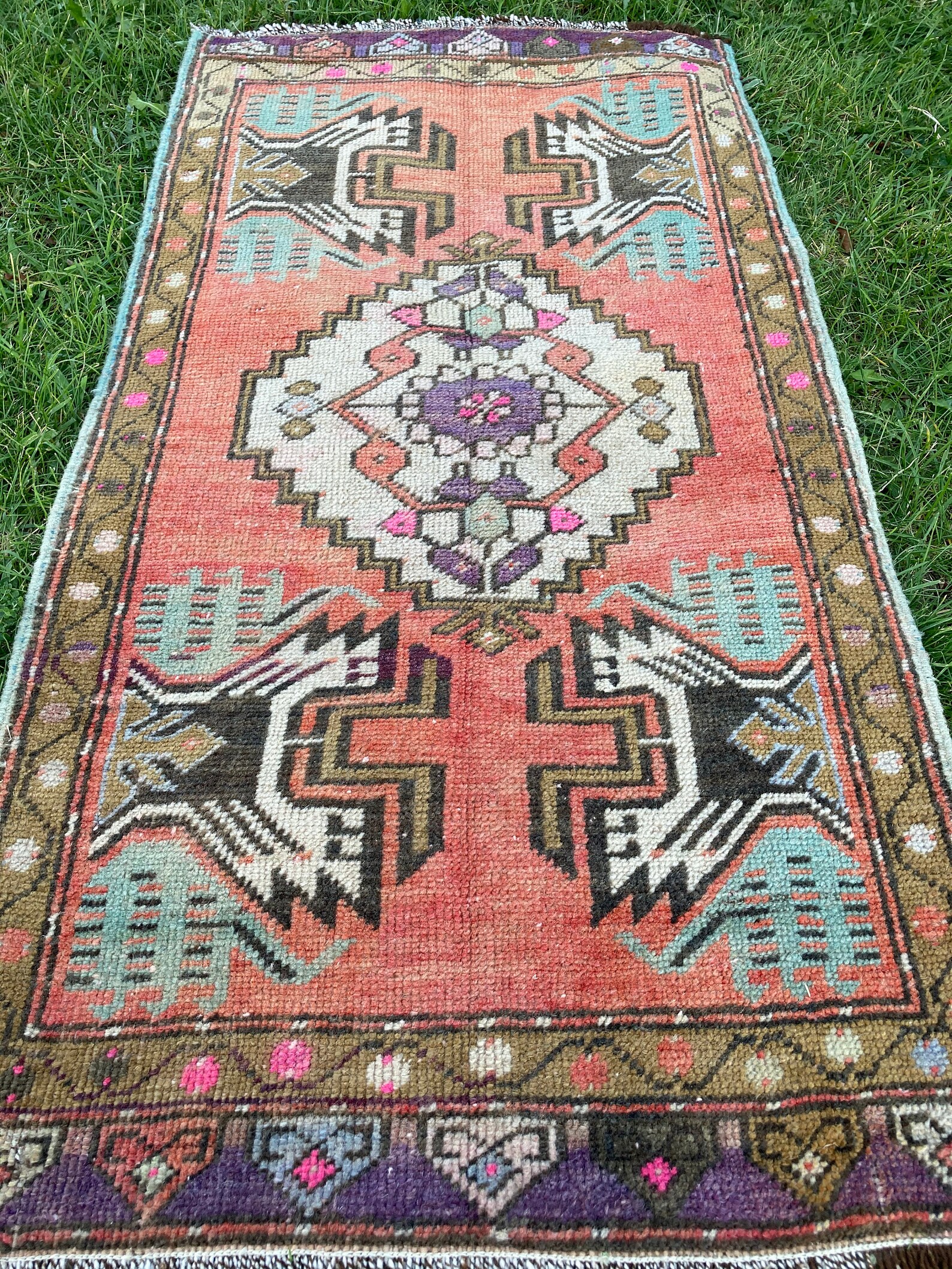 Oriental Outdoor Vintage Small Turkish Rugs Area Rug | Etsy