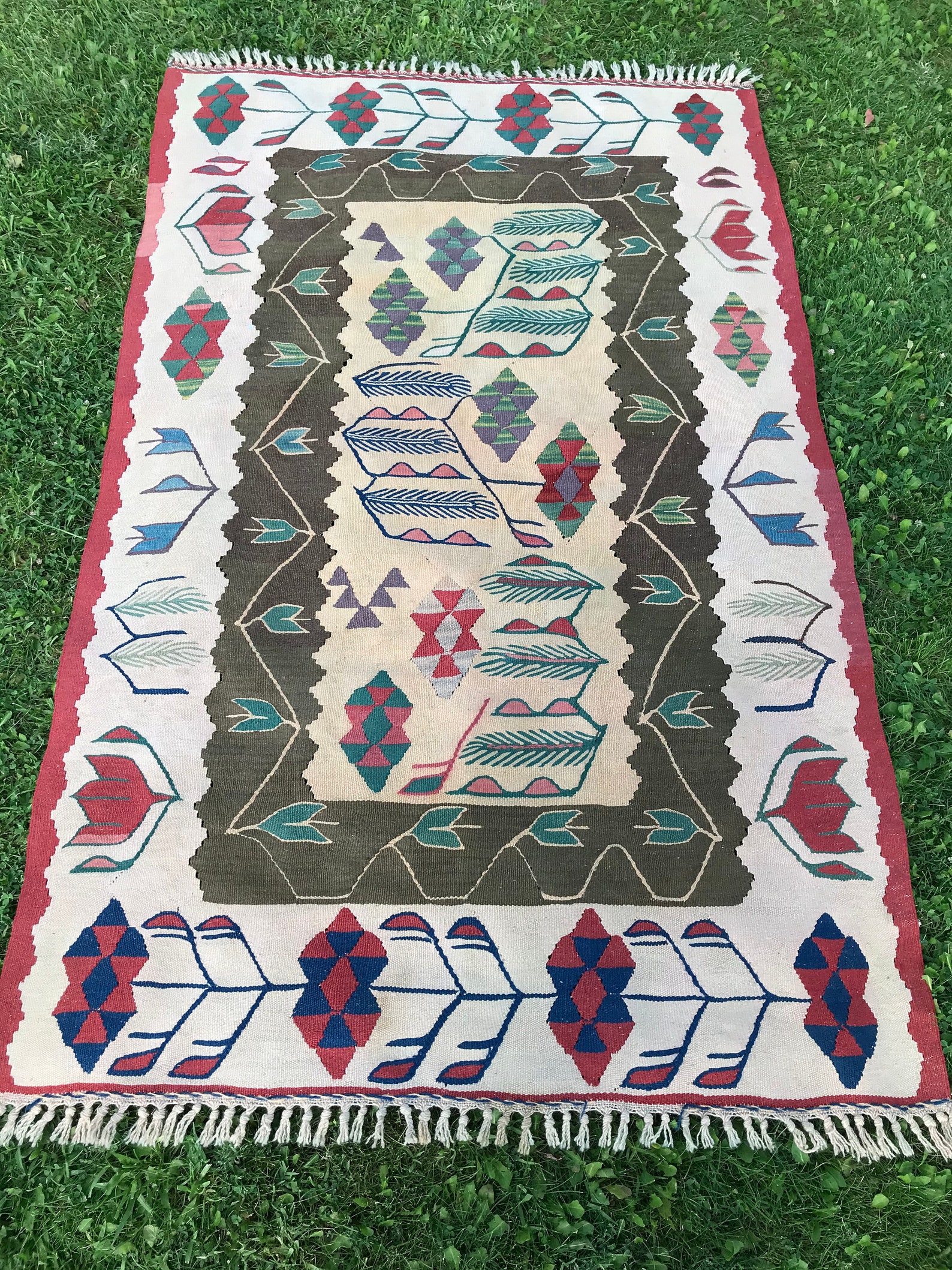 Hand Woven Kilim Rugs Home Decor And Bed Room Rug Area Rug | Etsy