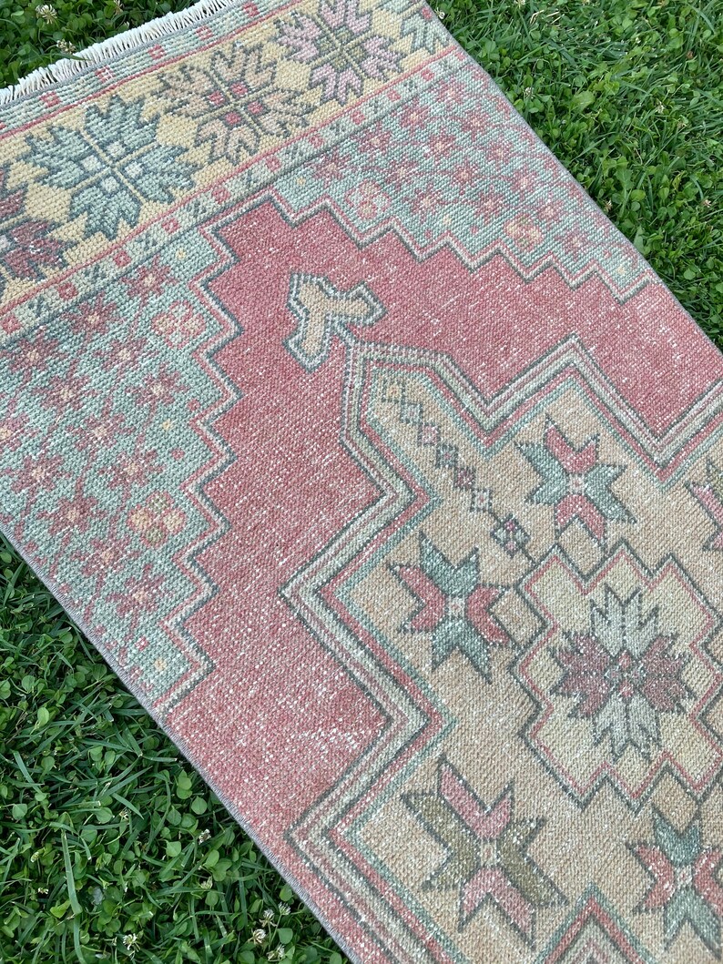 Nomadic Hand Knotted Vintage Runner Oushak Rug Runner Tribal - Etsy