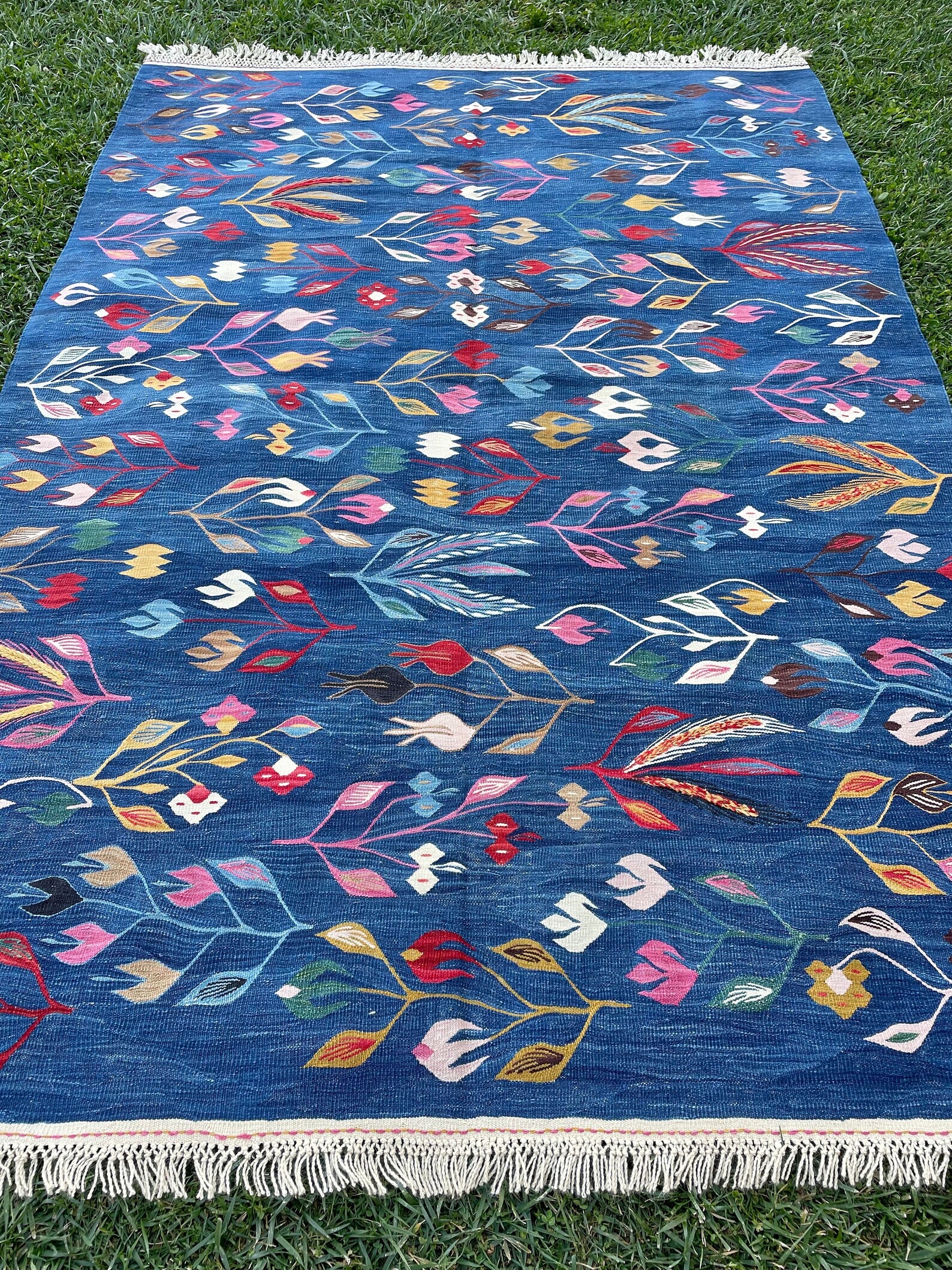 Blue Kilim Rug Vintage Rug Turkish Kilim Rug Handmade Rugs - Etsy