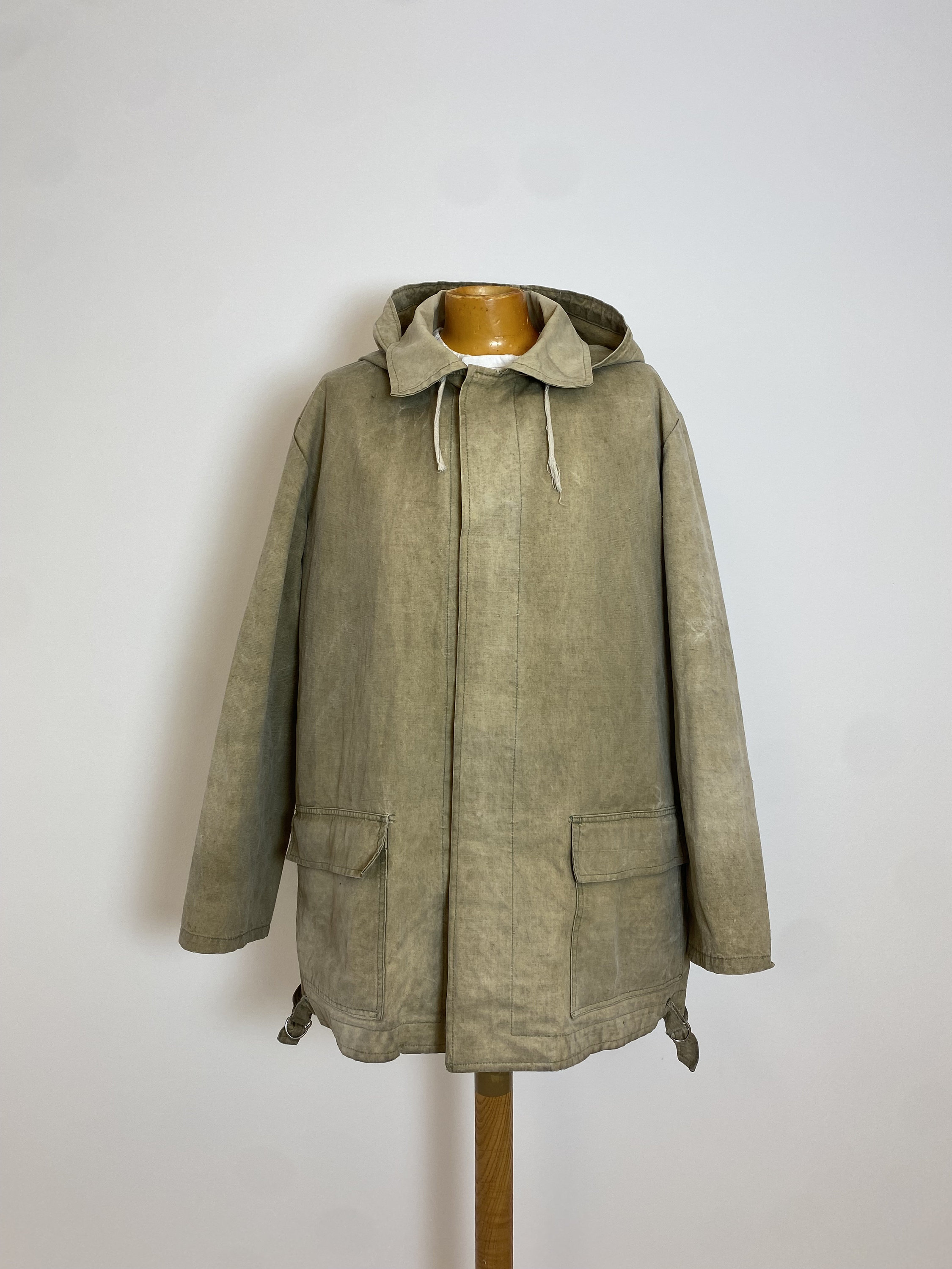 Vintage French 1960s Military Canvas Jacket/ Coat - Etsy