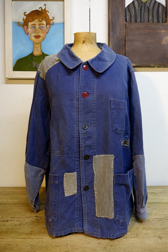 vintage work jacket bleu - Gem