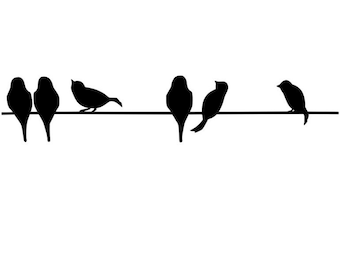 Birds vinyl decal | Etsy