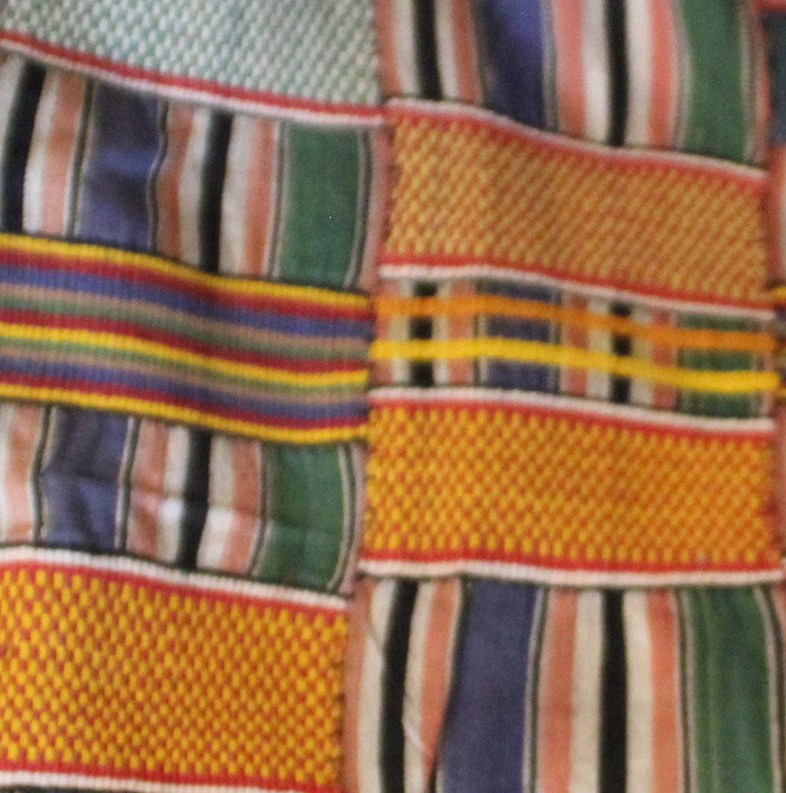Kente Cloth hand-woven Ghana traditional fabric. 66 x 130 inch | Etsy