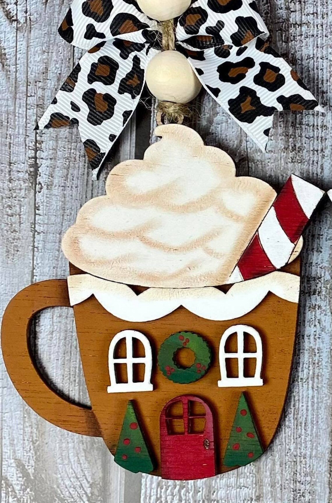 Christmas Ornaments, Gingerbread House Ornament, Red and Green House ...