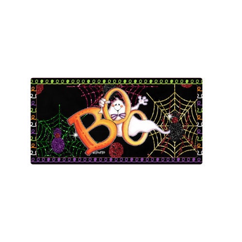 Wreath Sign Halloween Boo Wall Hanging Farmhouse Decor - Etsy