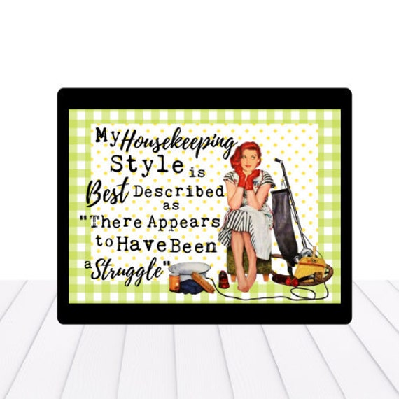 Wreath Sign Retro Woman Signs Retro Sign Funny Sayings | Etsy