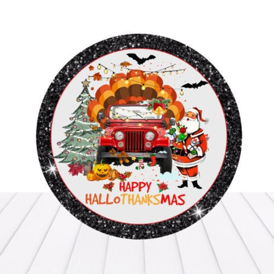 Happy Hallothanksmas Wreath Sign, All Holiday Sign, Halloween ...