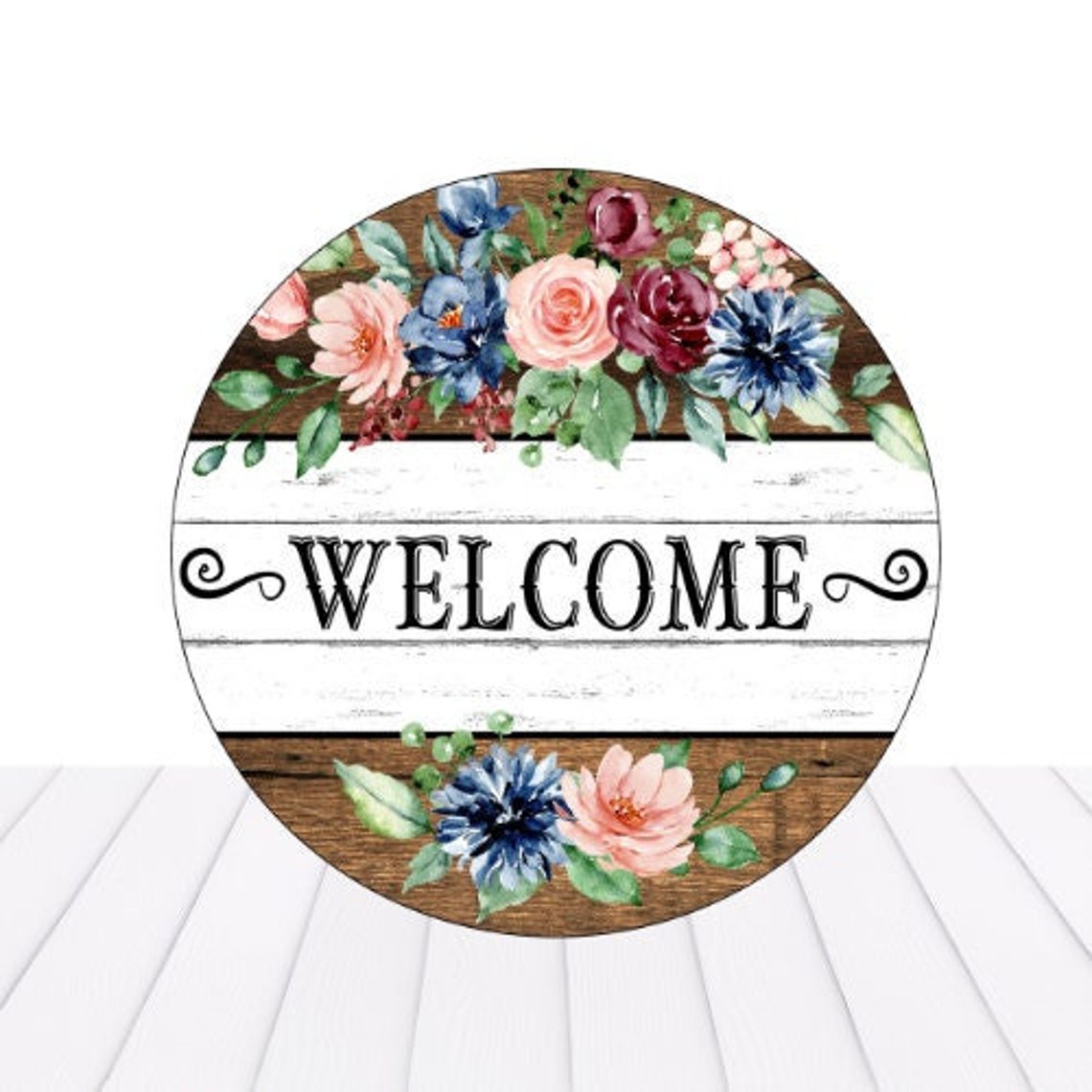 Welcome Wreath Sign Wreath Attachment Wall Décor Wall | Etsy