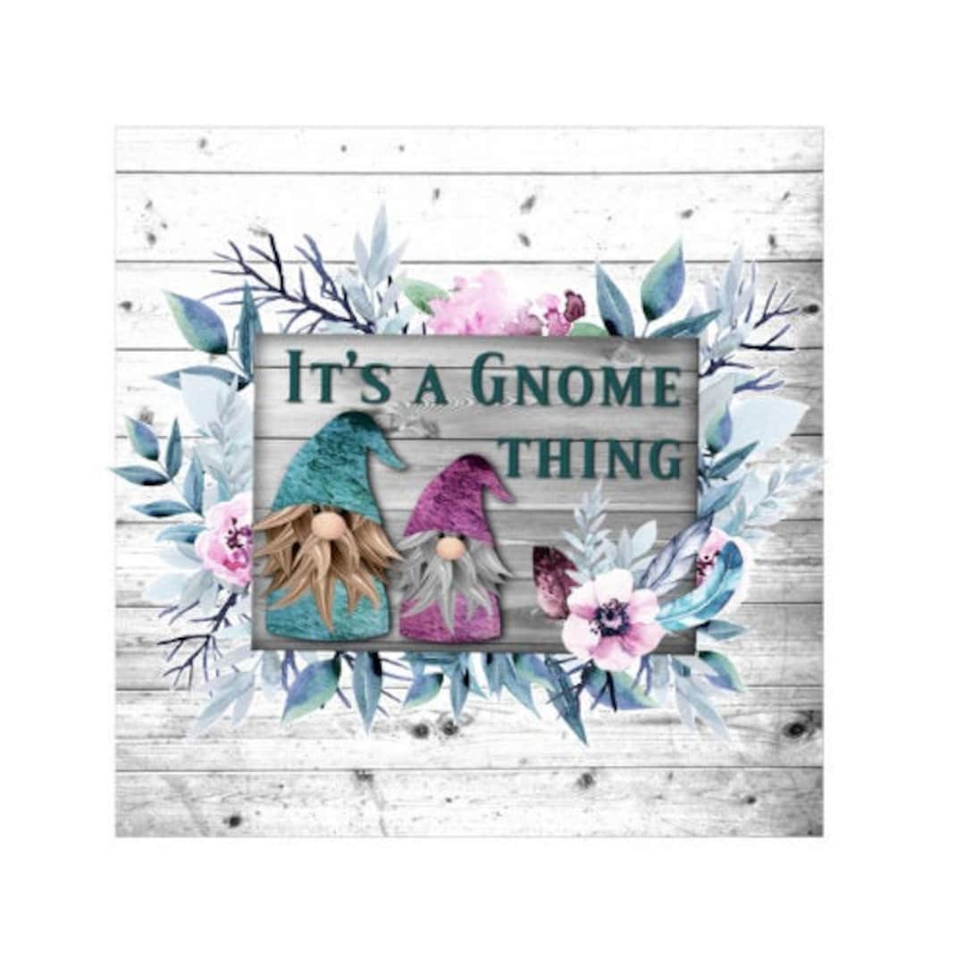 Gnome Farmhouse Sign for Your Wreath Attachments or Home Decor Wall ...