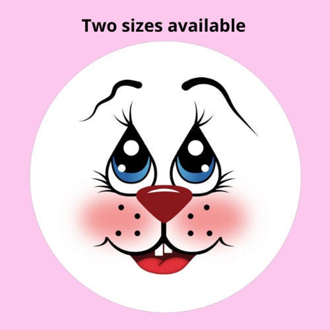 Wreath Sign, Bunny Face Sign, Bunny Round Face Sign, Bunny Face Wall ...