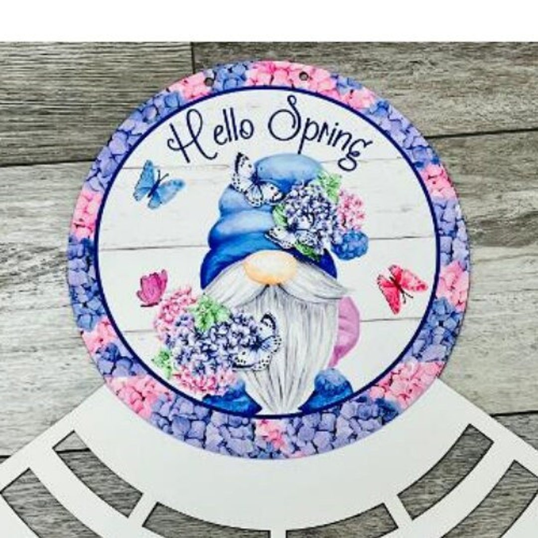Wreath Rail, Spring Wreath Rail, Printed Rail, Wreaths, Front Door Sign ...