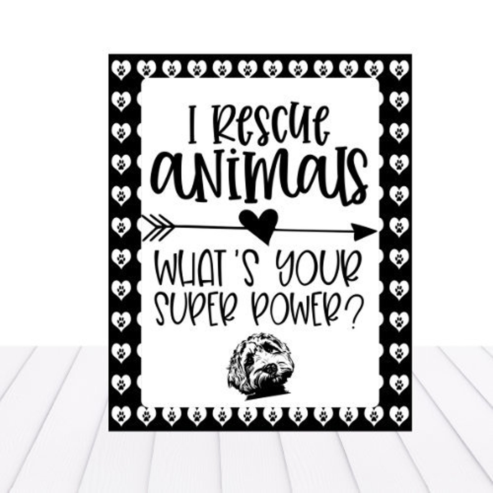 Rescue Animals Wreath Sign Wreath Attachment Animal Rescue - Etsy