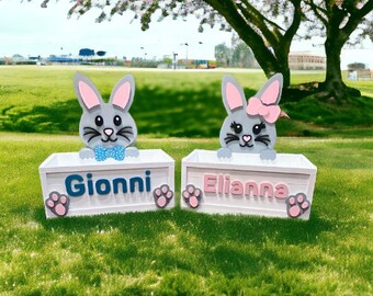 Easter Box, Wooden Easter Basket, Personalized Box, Easter Decor ...