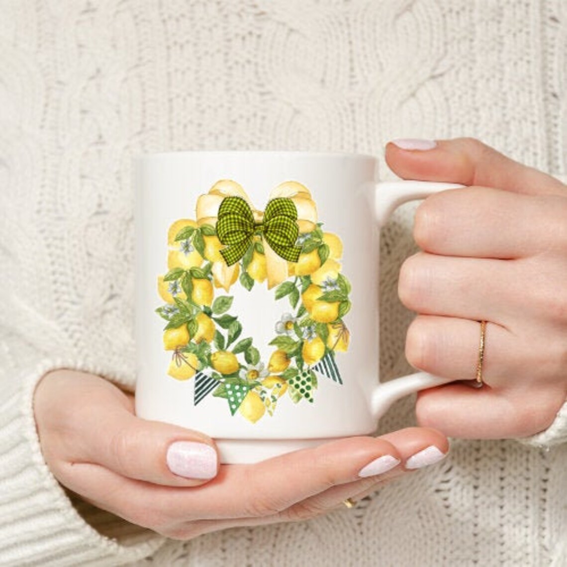 Lemon Mug, Lemon Coffee Mug. 15oz. Mug, Gift Mug, Kitchen Decor, - Etsy