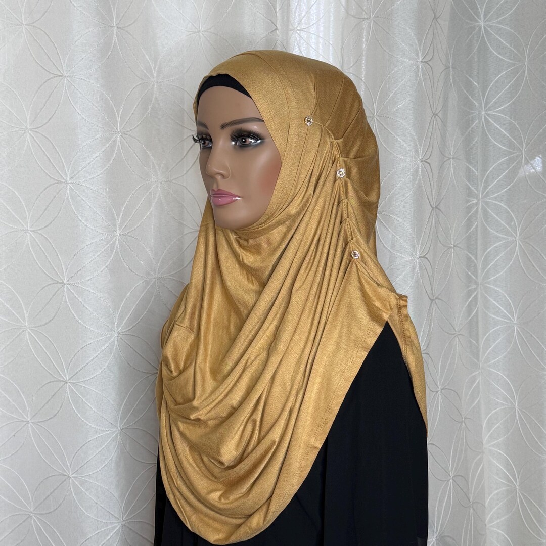 Hayaa Clothing Double Loop Ready-to-wear Cotton Instant Jersey Hijab ...