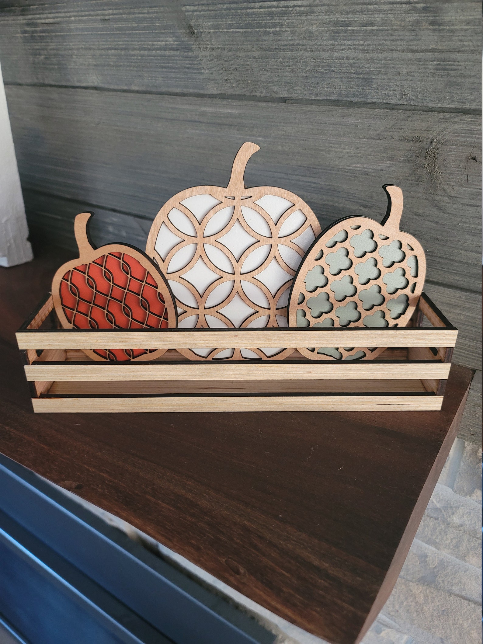 Fall Harvest Wagon and Crate Filler Fall Harvest 3 Pumpkins - Etsy