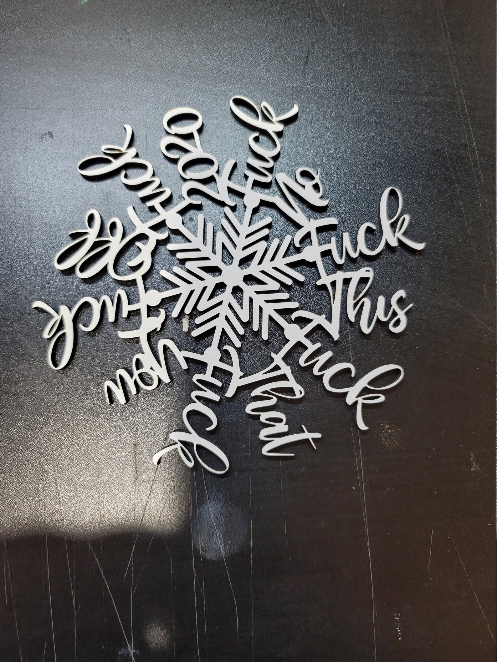 Fk Flake Fuck Snowflake Ornament Fuck 2020 Christmas Etsy
