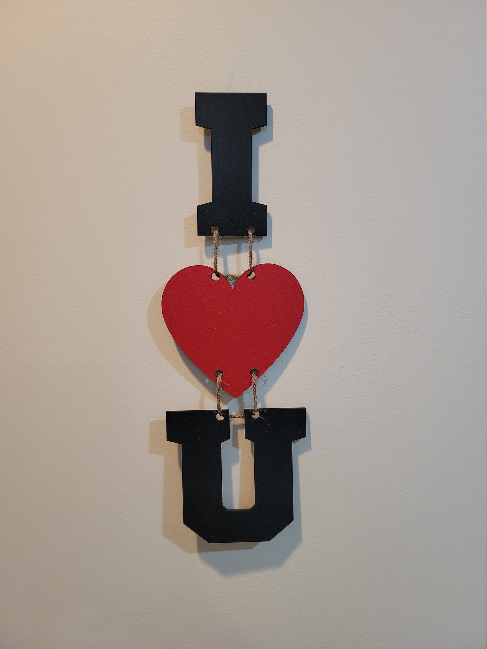Vertical I Love You Sign I heart U I Love U Sign - Etsy