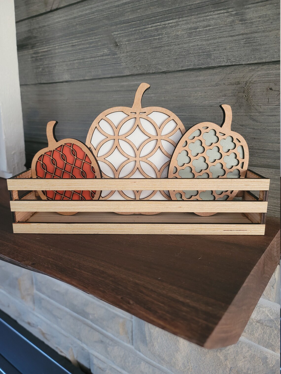 Fall Harvest Wagon and Crate Filler Fall Harvest 3 Pumpkins - Etsy