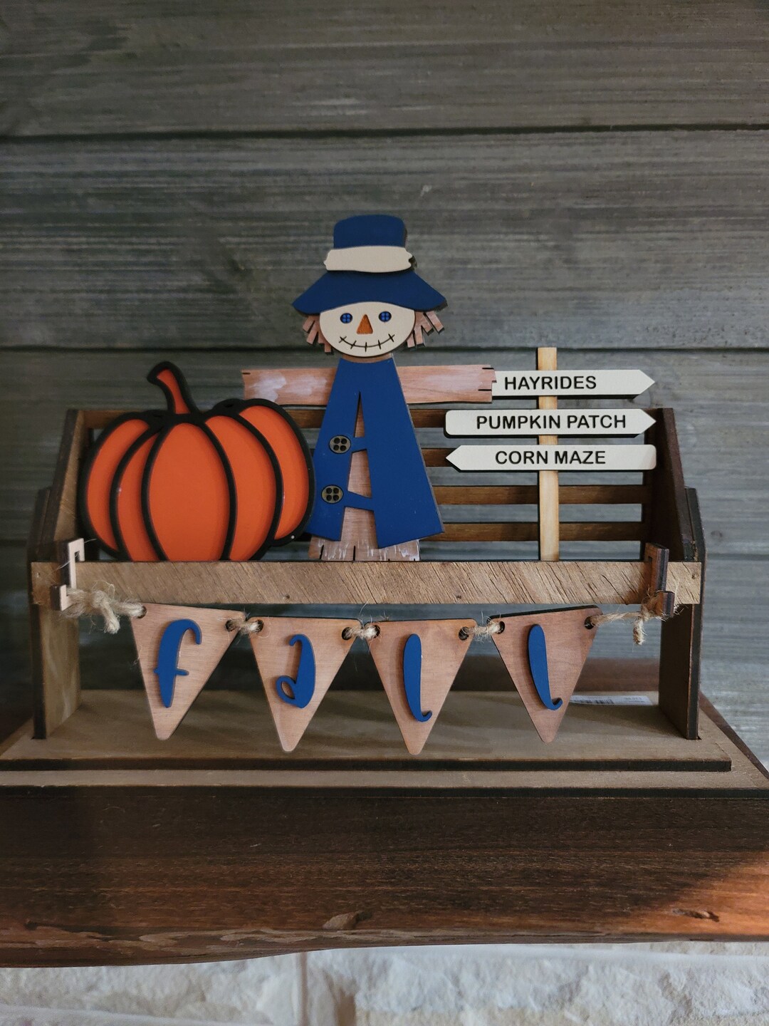 Scarecrow Wagon Insert, Fall Wagon Insert, Wagon/crate Insert ...