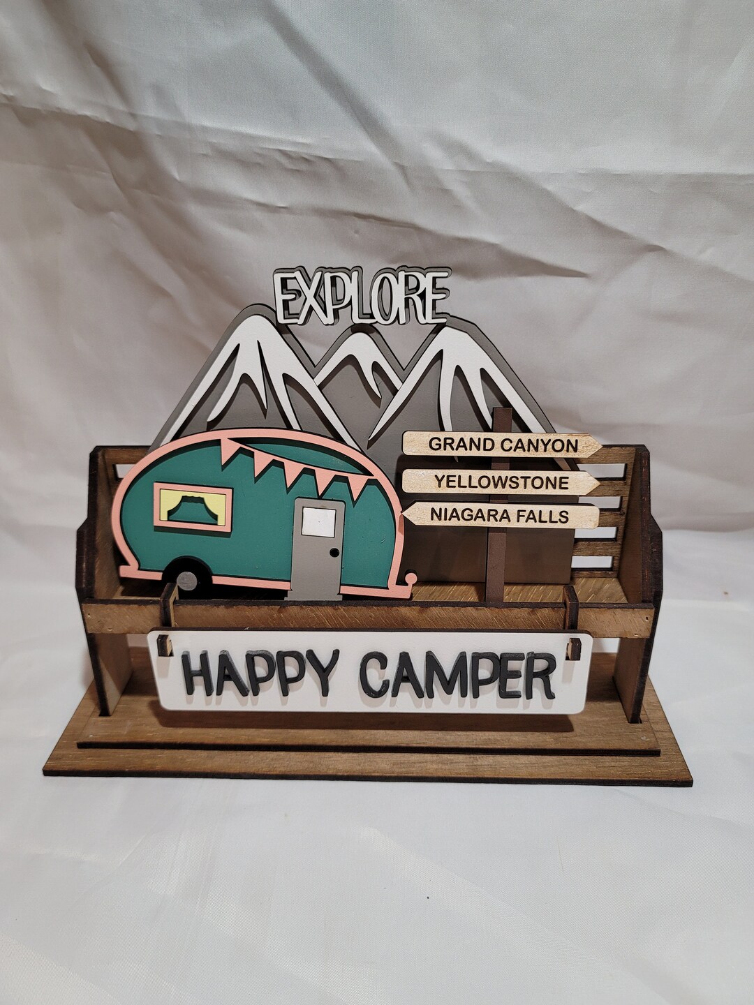 Happy Camper Insert Set, Happy Camper Tiered Tray, Wagon Insert, - Etsy