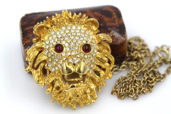 Etsy lion necklace store