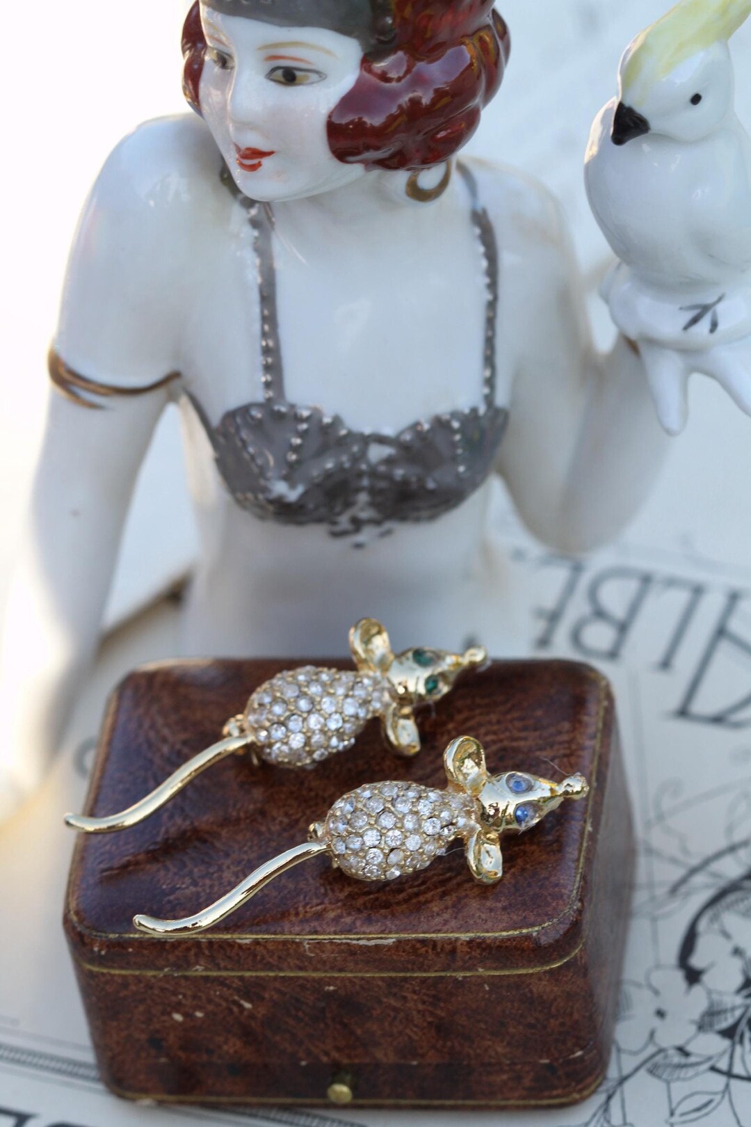Sphinx Brooch, Dormouse Mouse Vintage Brooches, Sparkly Brooches for ...