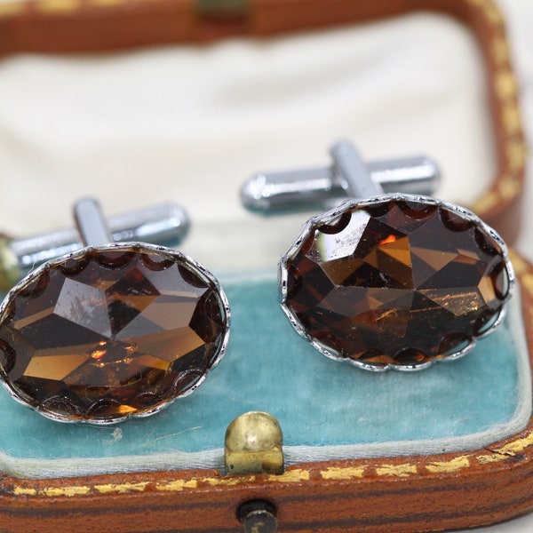 Rhinestone Cufflinks - Etsy