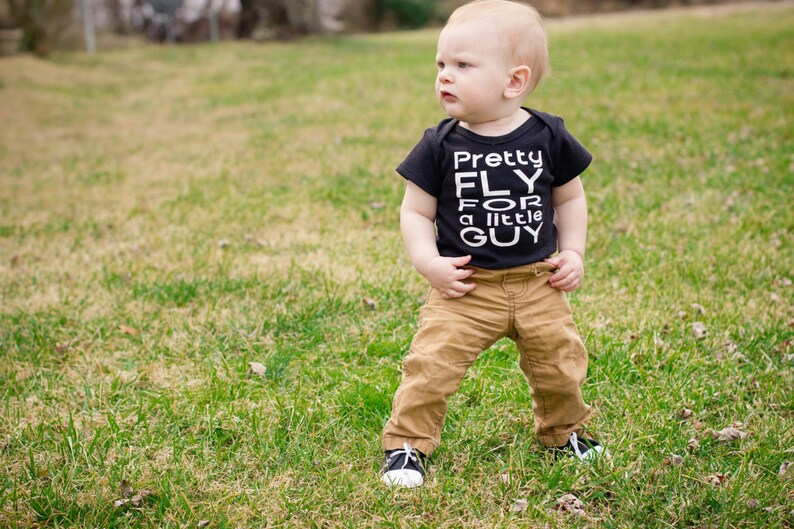 Pretty Fly Little Guy Boys Bodysuit Trendy Newborn Boy Baby | Etsy
