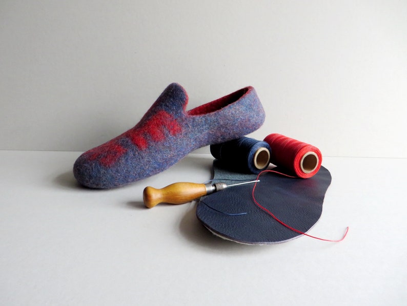 Clogs With Needle Felted Pagan Symbol of Light, Fire and Sun in Duck ...