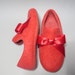 Ruby Red Clogs With Beautiful Silk Ribbons, Handmade Wet Felted Eco ...