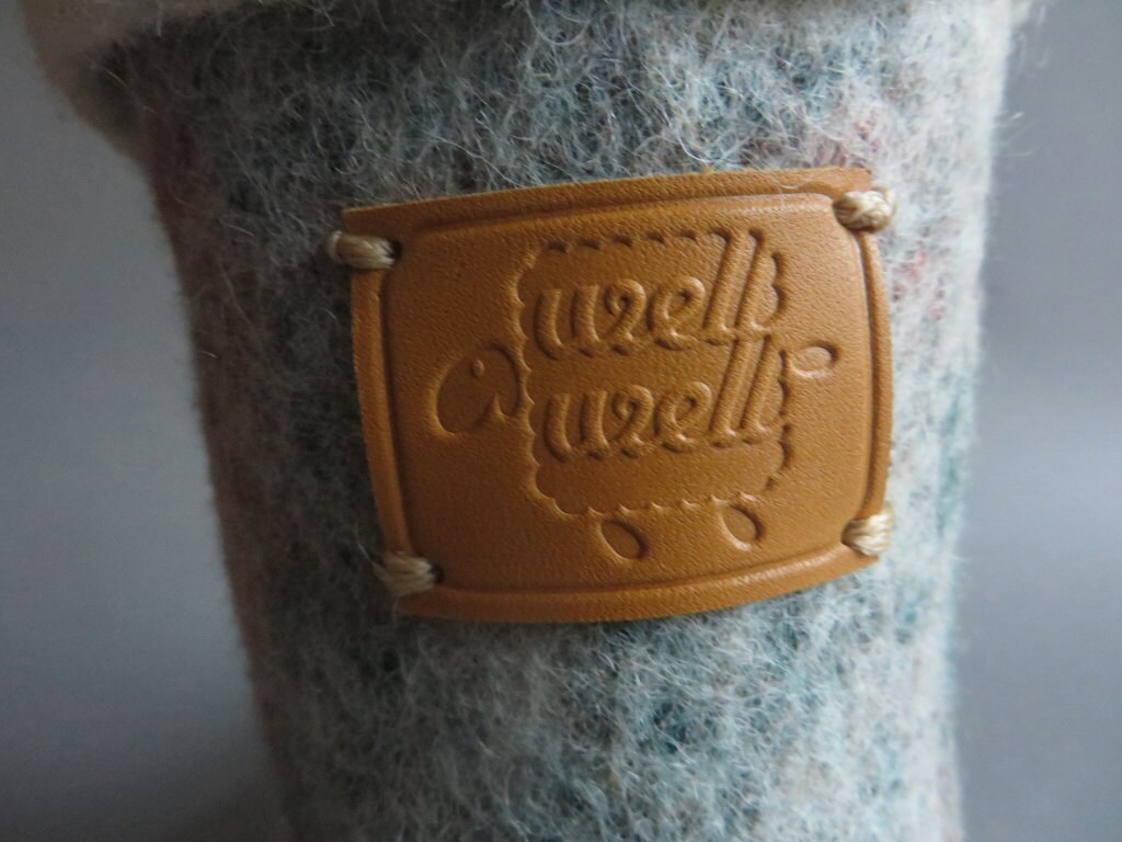 Inuit Felt Slippers Booties Boiled Wool With Blue Green Coral - Etsy UK