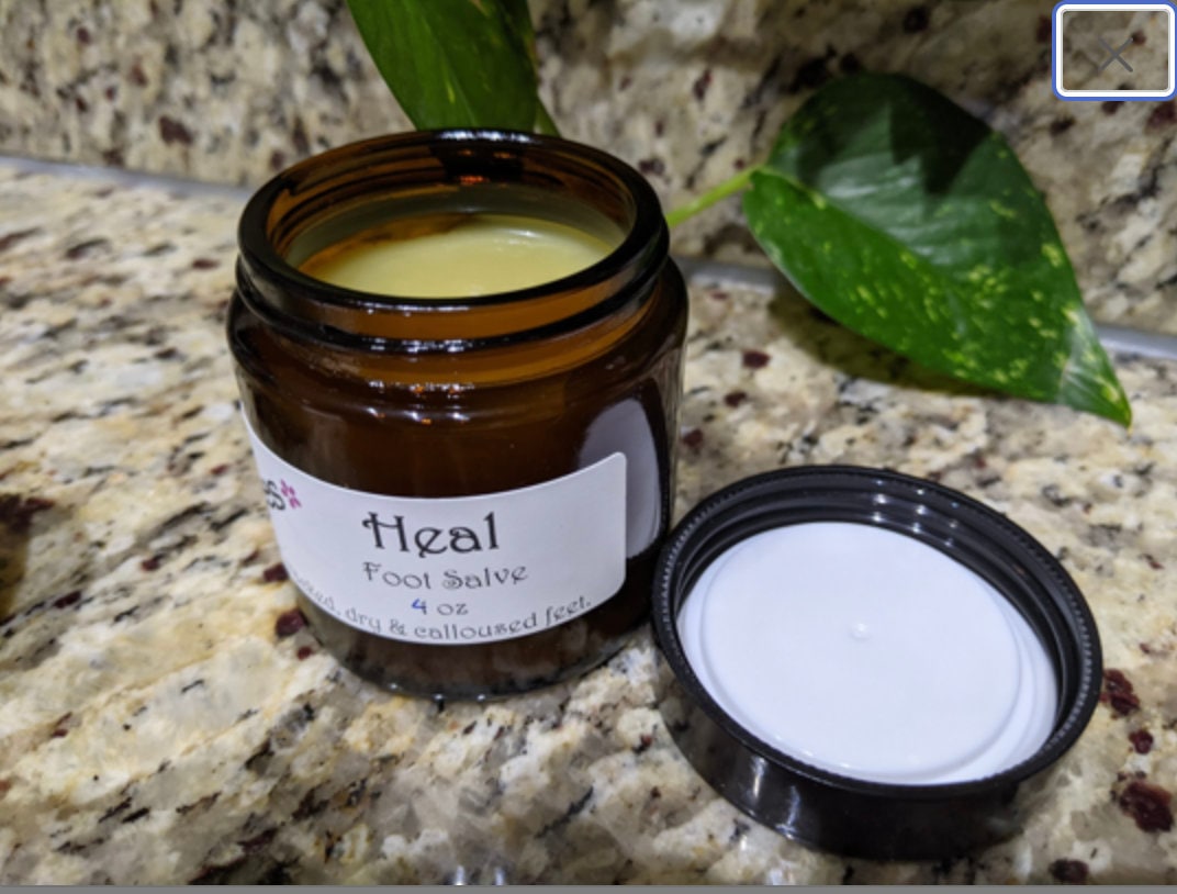 Foot Cream. Heel Salve. Organic Salve With Calendula. Soothes Cracked ...