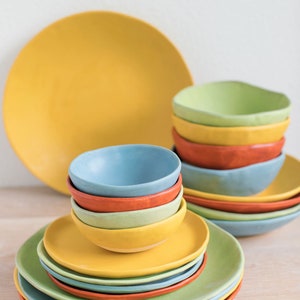 Vintage Color Dinner Plate, 4 Colors, Sold Separately - Etsy