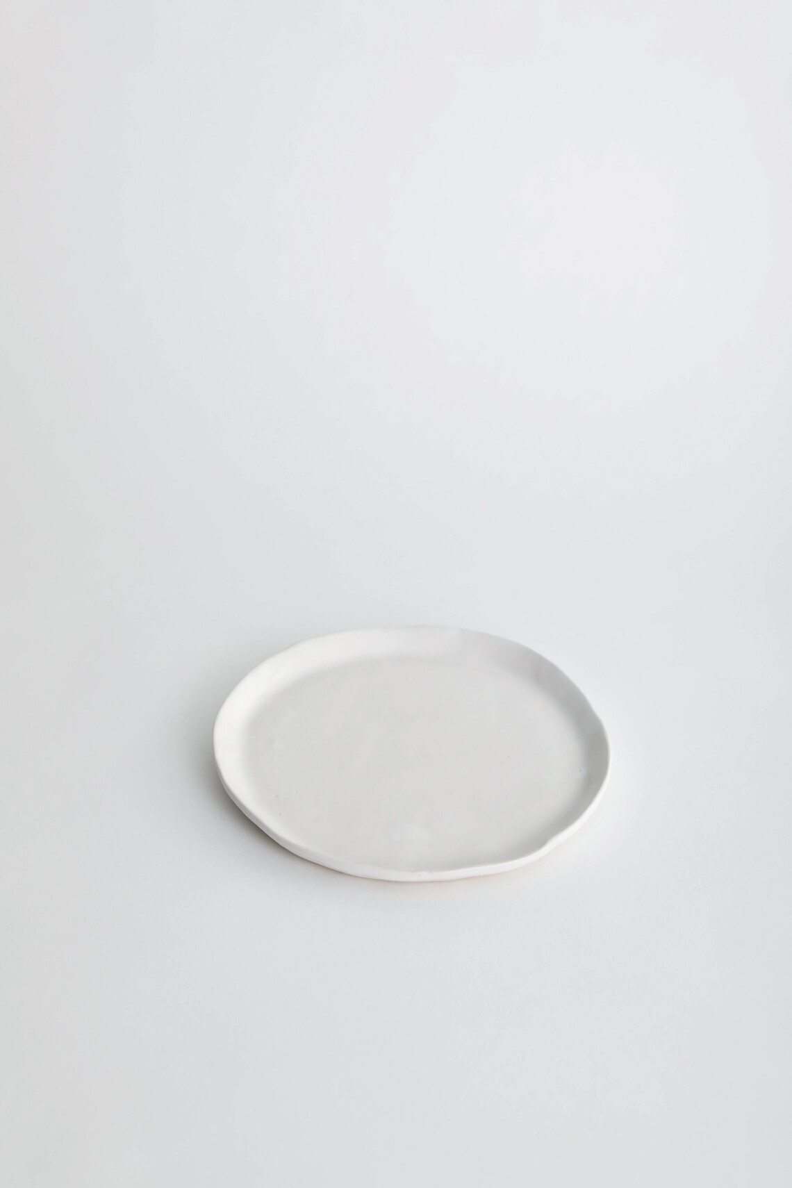 White Matte Salad Plate - Etsy