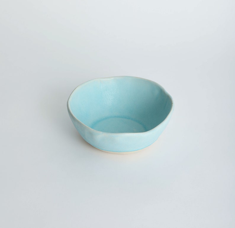 Aqua Matte Porridge Bowl Ceramic Bowl Stoneware Bowl Soup - Etsy