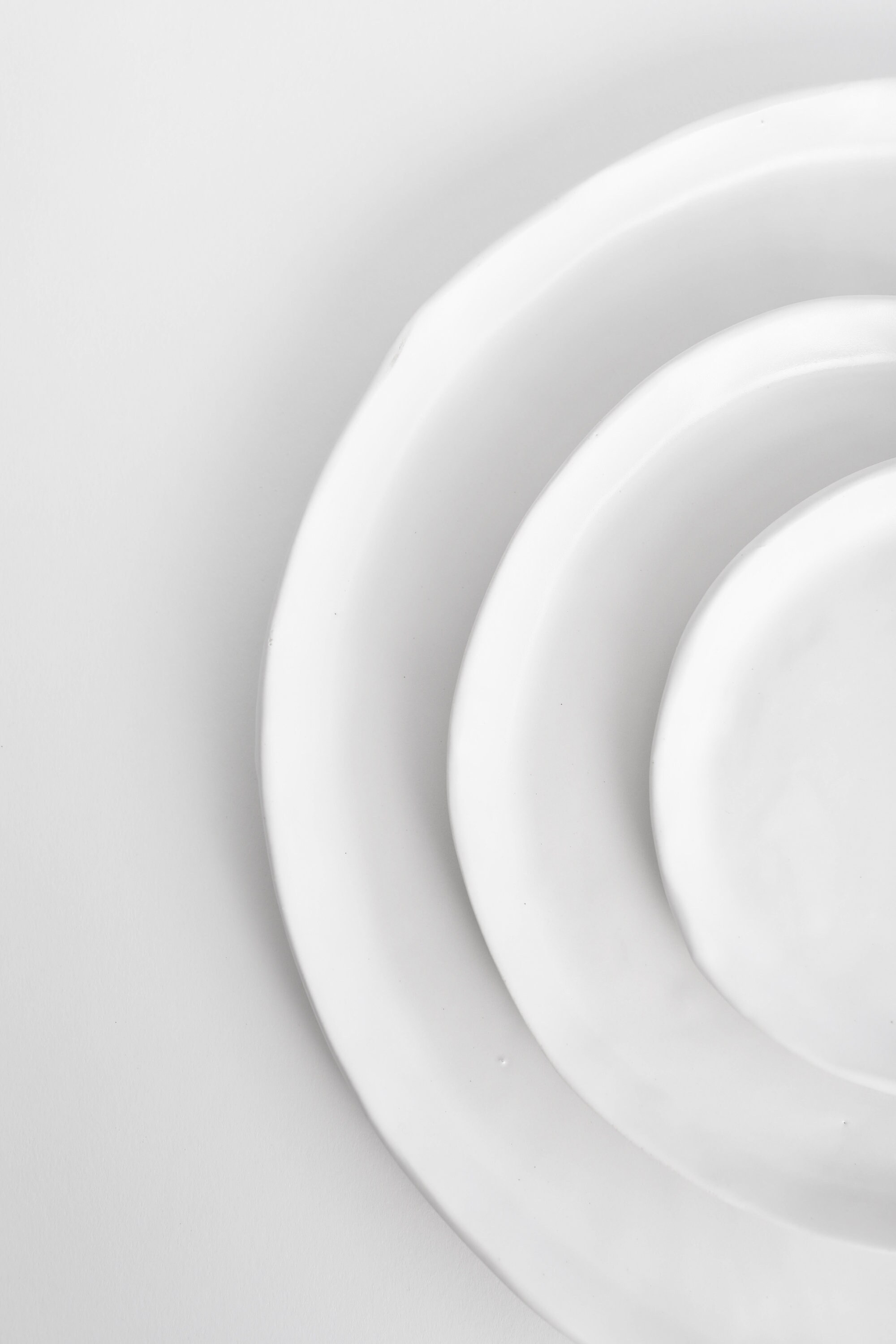 White Matte Salad Plate - Etsy