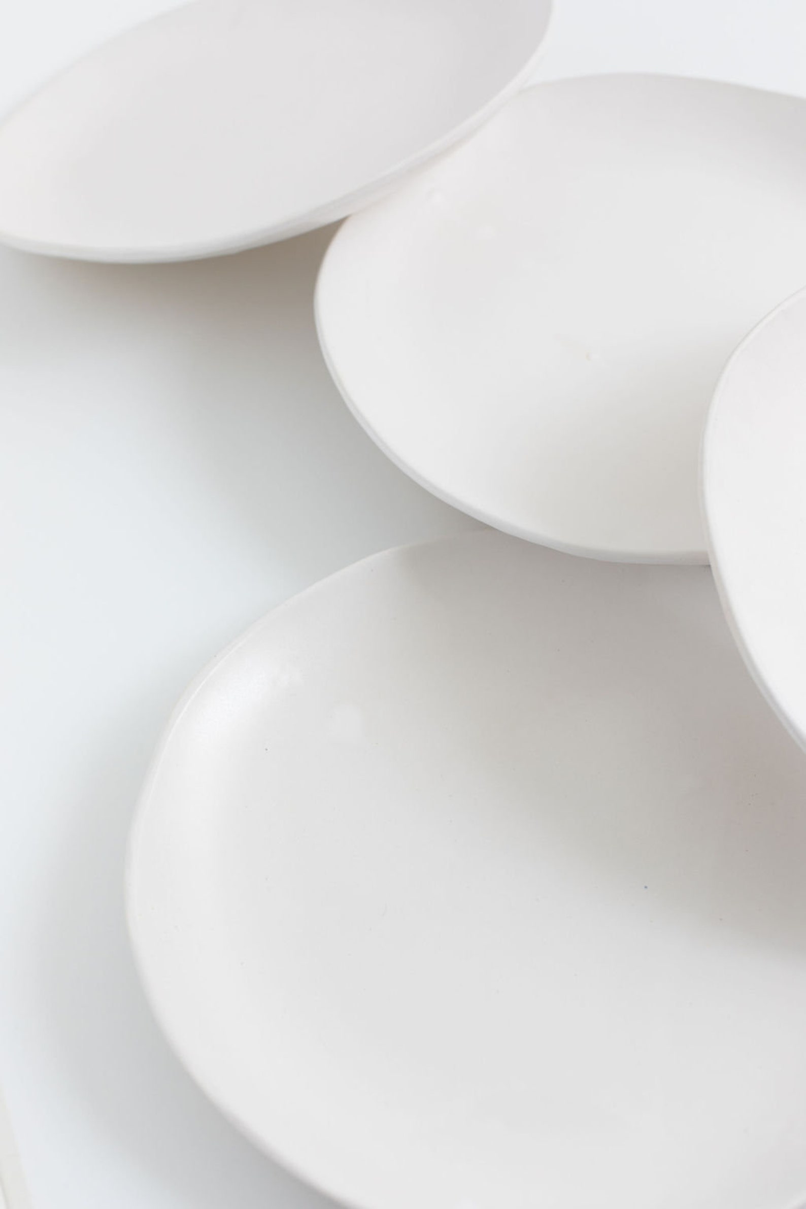 White Matte Dinner Plate - Etsy