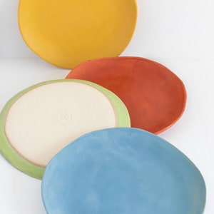 Vintage Color Dinner Plate, 4 Colors, Sold Separately - Etsy