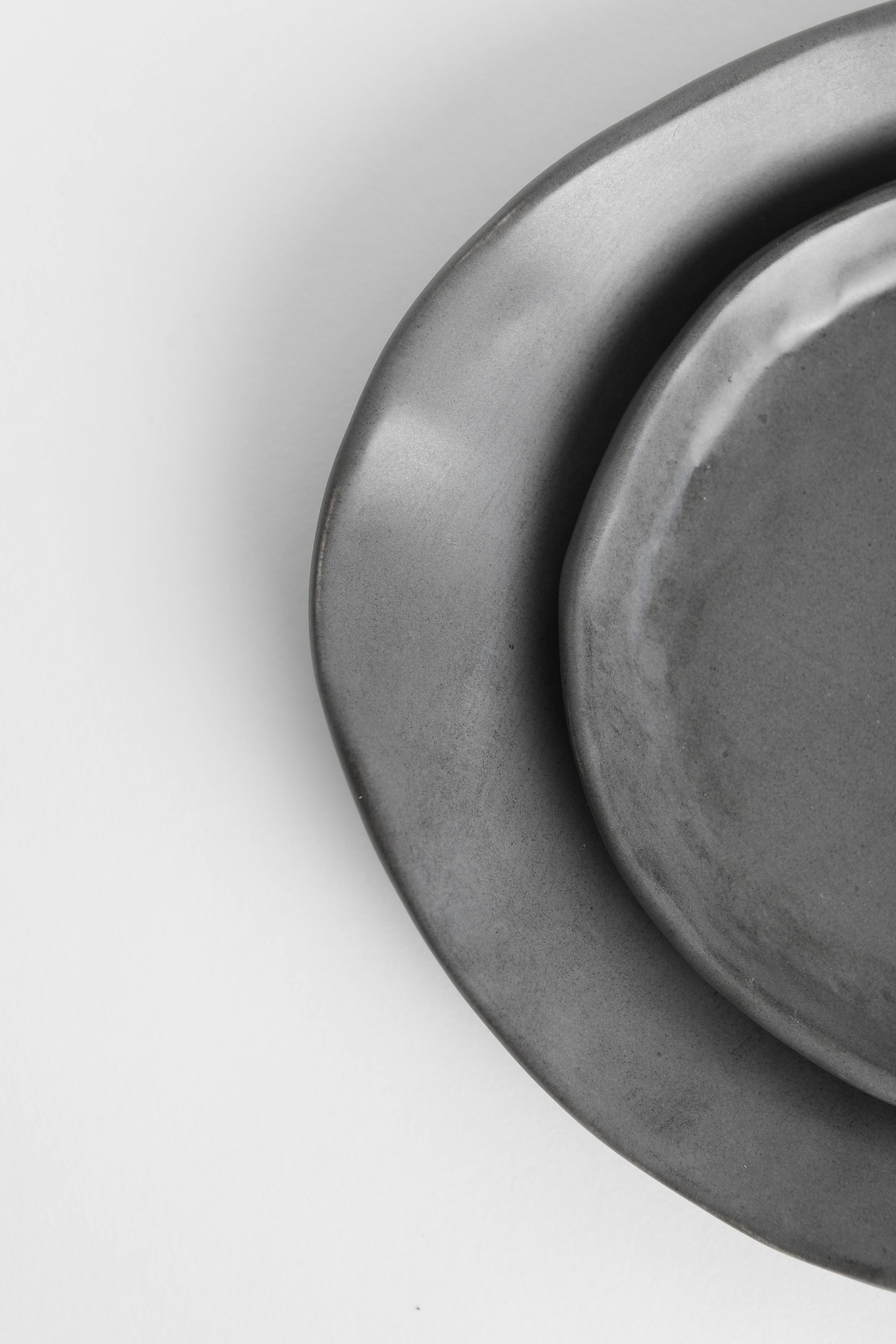 Charcoal Shino 3 Piece Set, Dinnerware Set, Dinner Plate, Ceramic Plate ...
