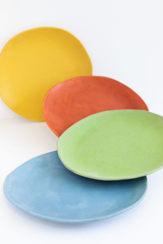 Vintage Color Dinner Plate 4 Colors Sold Separately - Etsy