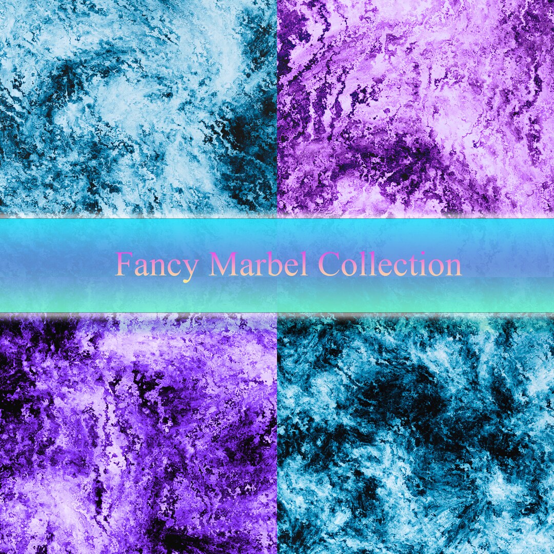 Marble 4 Digital Paper Set Collection for Unlimited Print, Deco ...