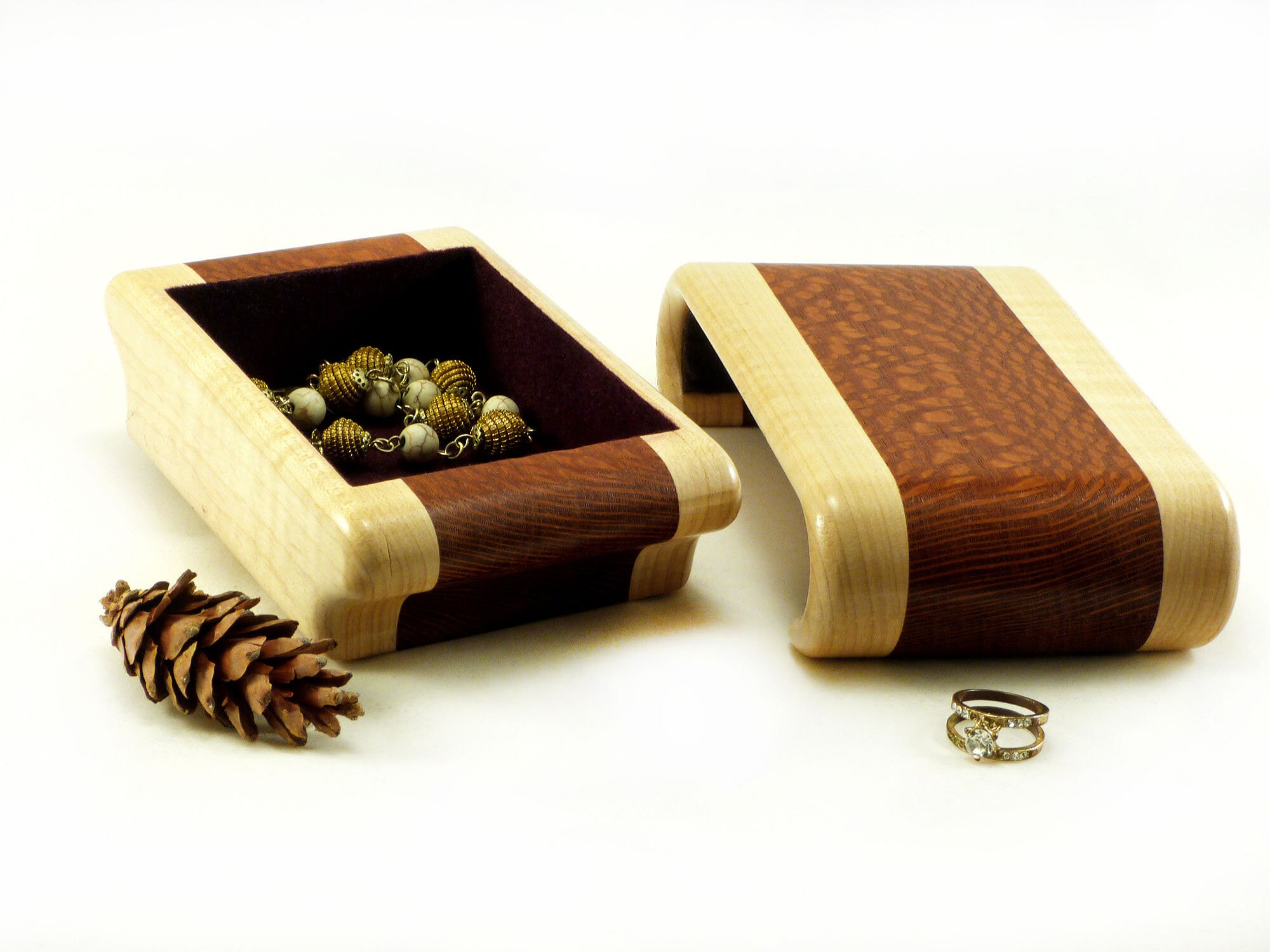 Leopardwood & Tiger Maple Jewelry Box - Etsy