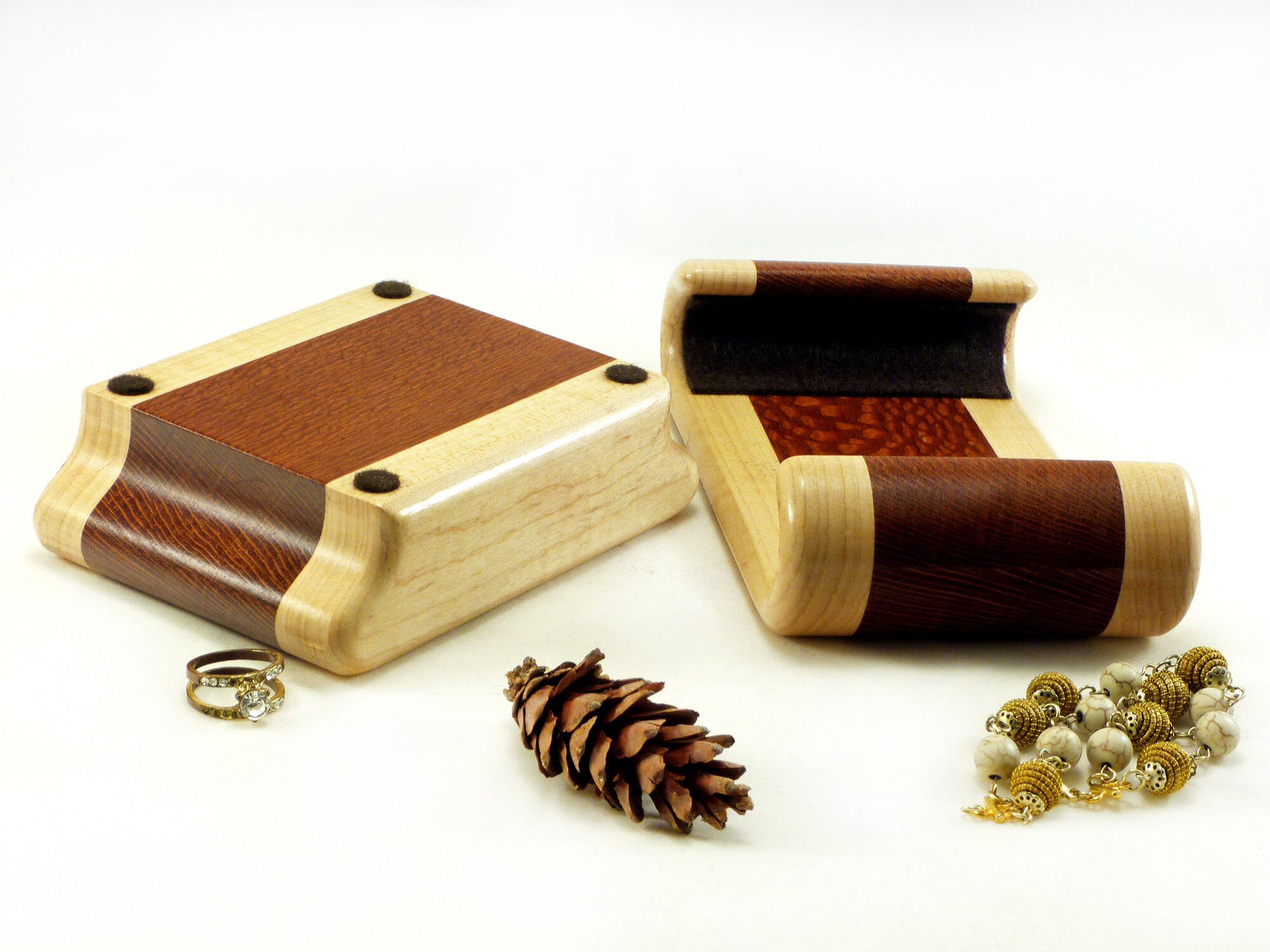 Leopardwood & Tiger Maple Jewelry Box - Etsy