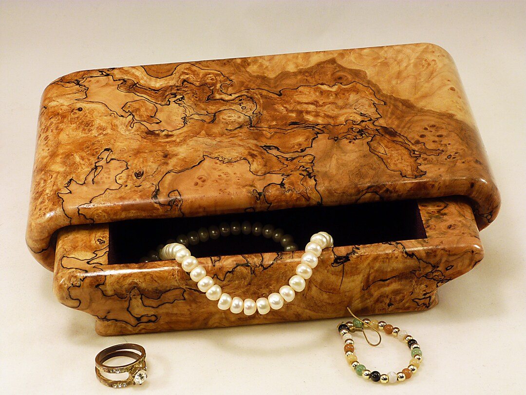 Spalted Maple Burl Jewelry Box - Etsy