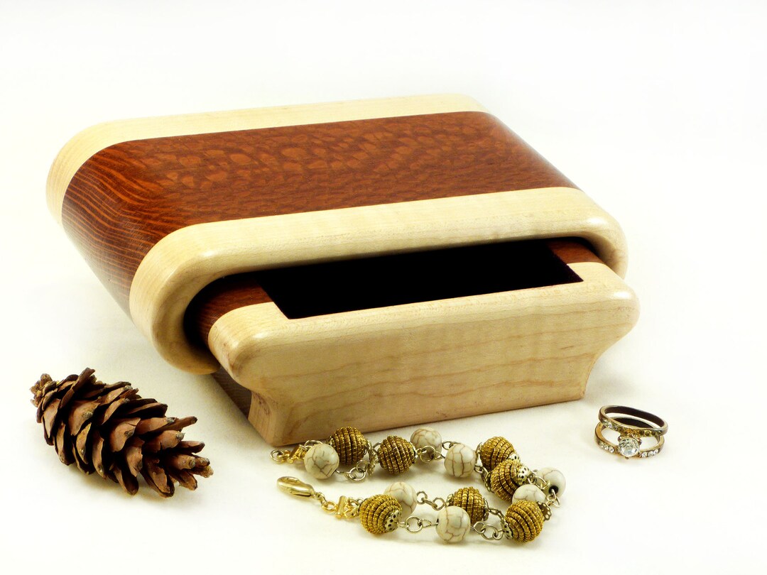 Leopardwood & Tiger Maple Jewelry Box - Etsy