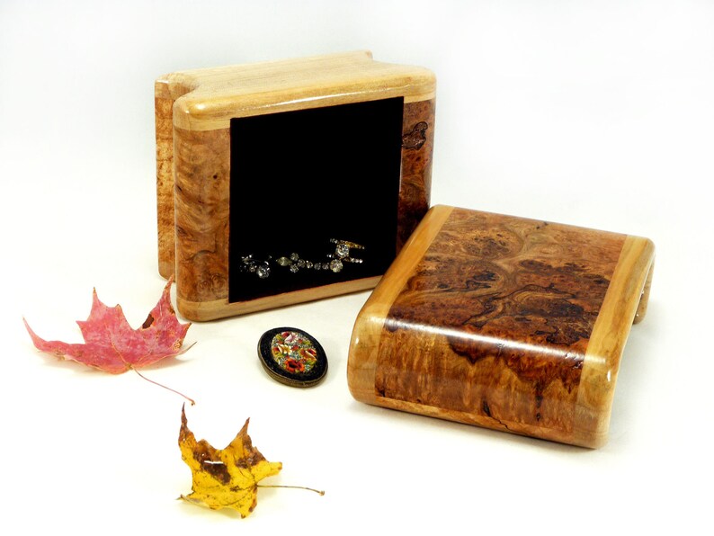 Spalted Maple Burl & Ambrosia Maple Box - Etsy
