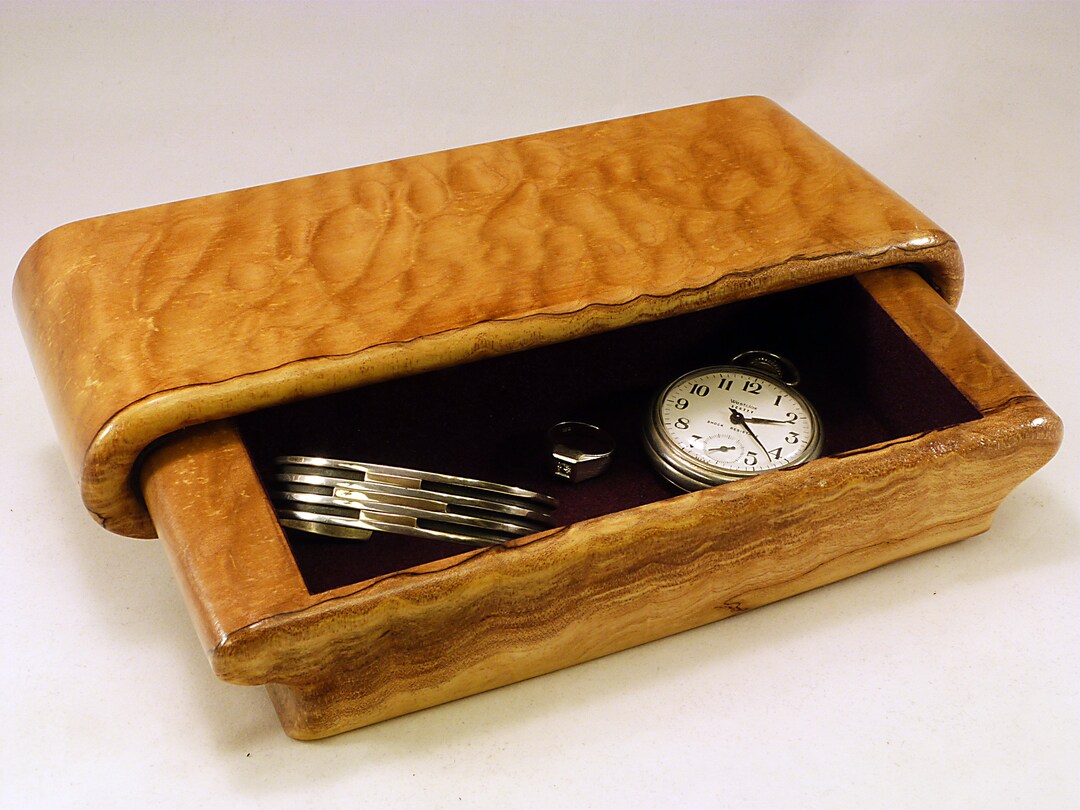 Quilted Maple Jewelry Box - Etsy